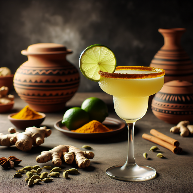 Margarita with an Indian Twist: Honey Turmeric Lassi Syrup - Perfect ...